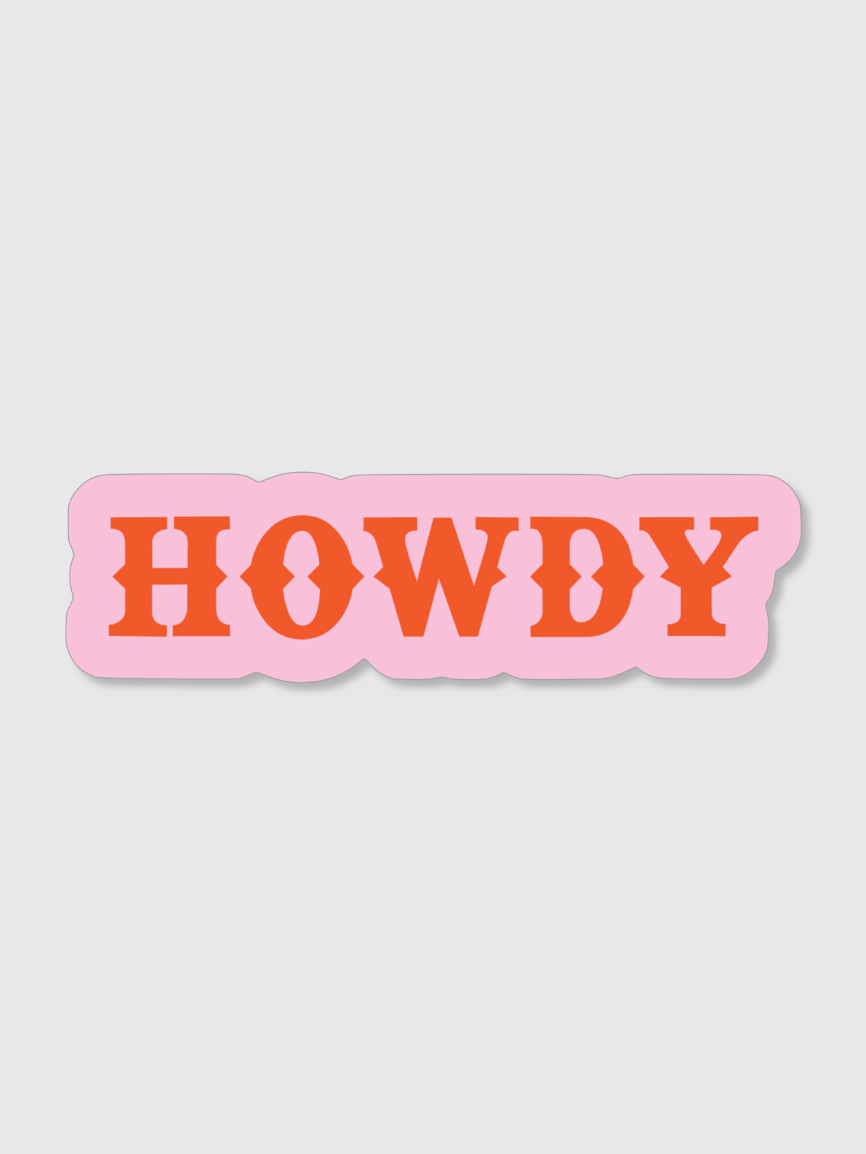 Howdy Sticker – Handzy Shop + Studio