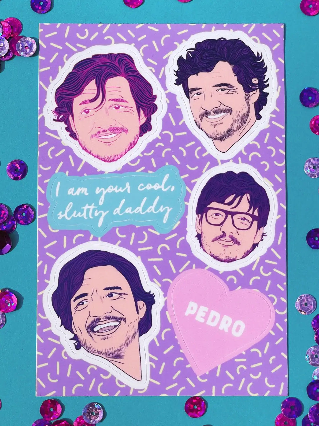 Pedro Pascal Sticker Sheet – Handzy Shop + Studio