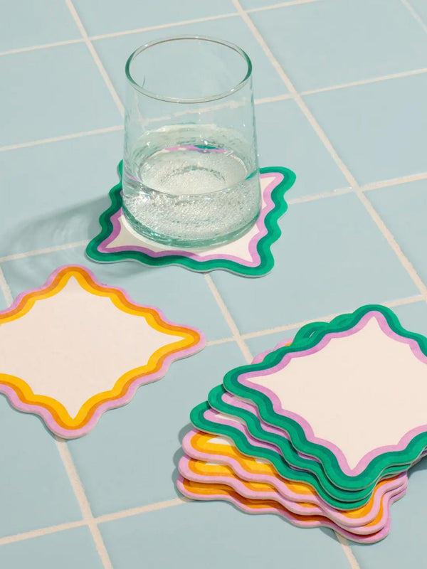 Teatime Scalloped Coaster Set – Handzy Shop + Studio