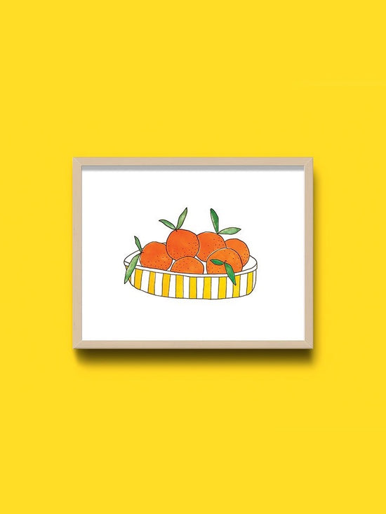 Bowl of Oranges Art Print – Handzy Shop + Studio